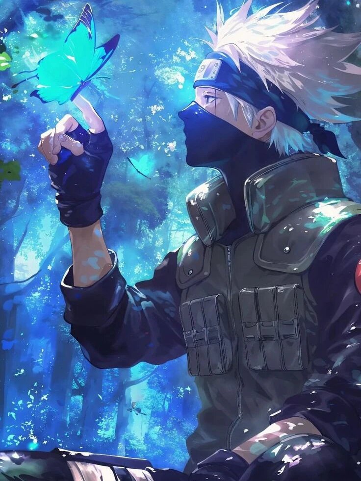 Алмазная мозаика на подрамнике "Наруто" круглые бриллианты 40х50см