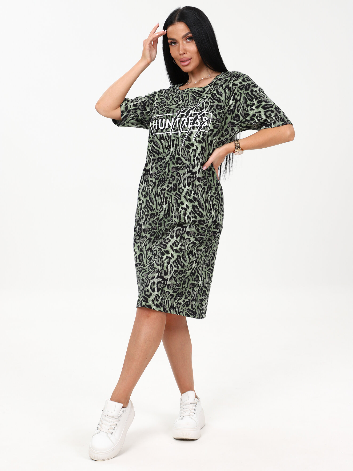 Туника Пляжная, больших размеров, домашняя, летняя