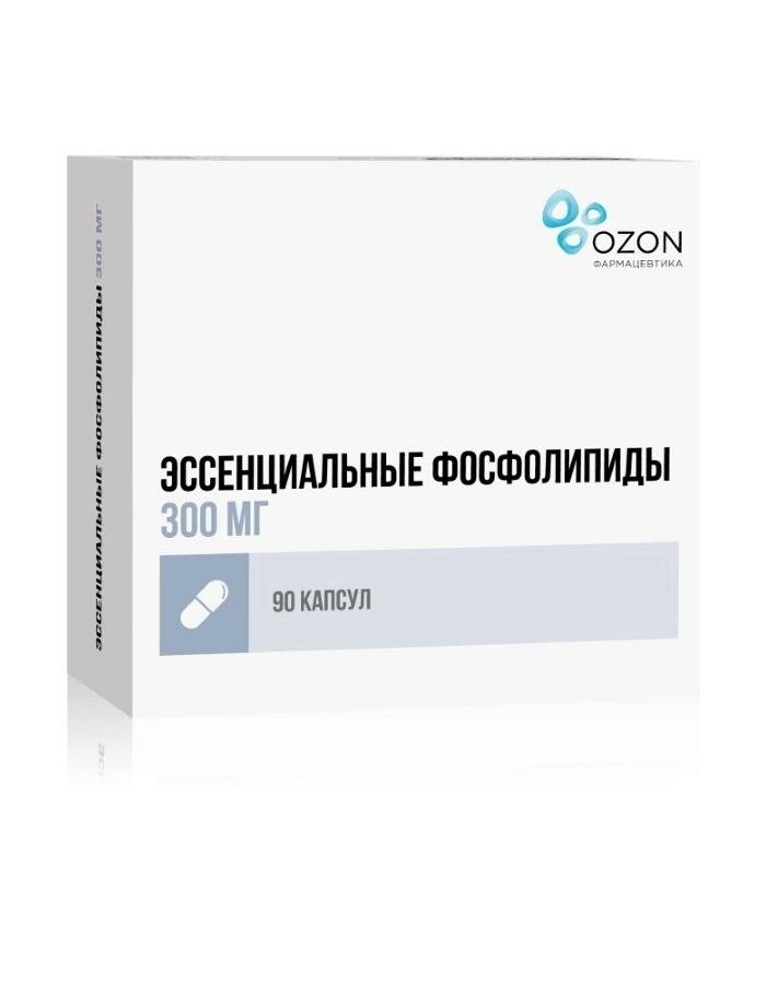 Эссенциальные фосфолипиды, капсулы 300 мг, 90 шт.