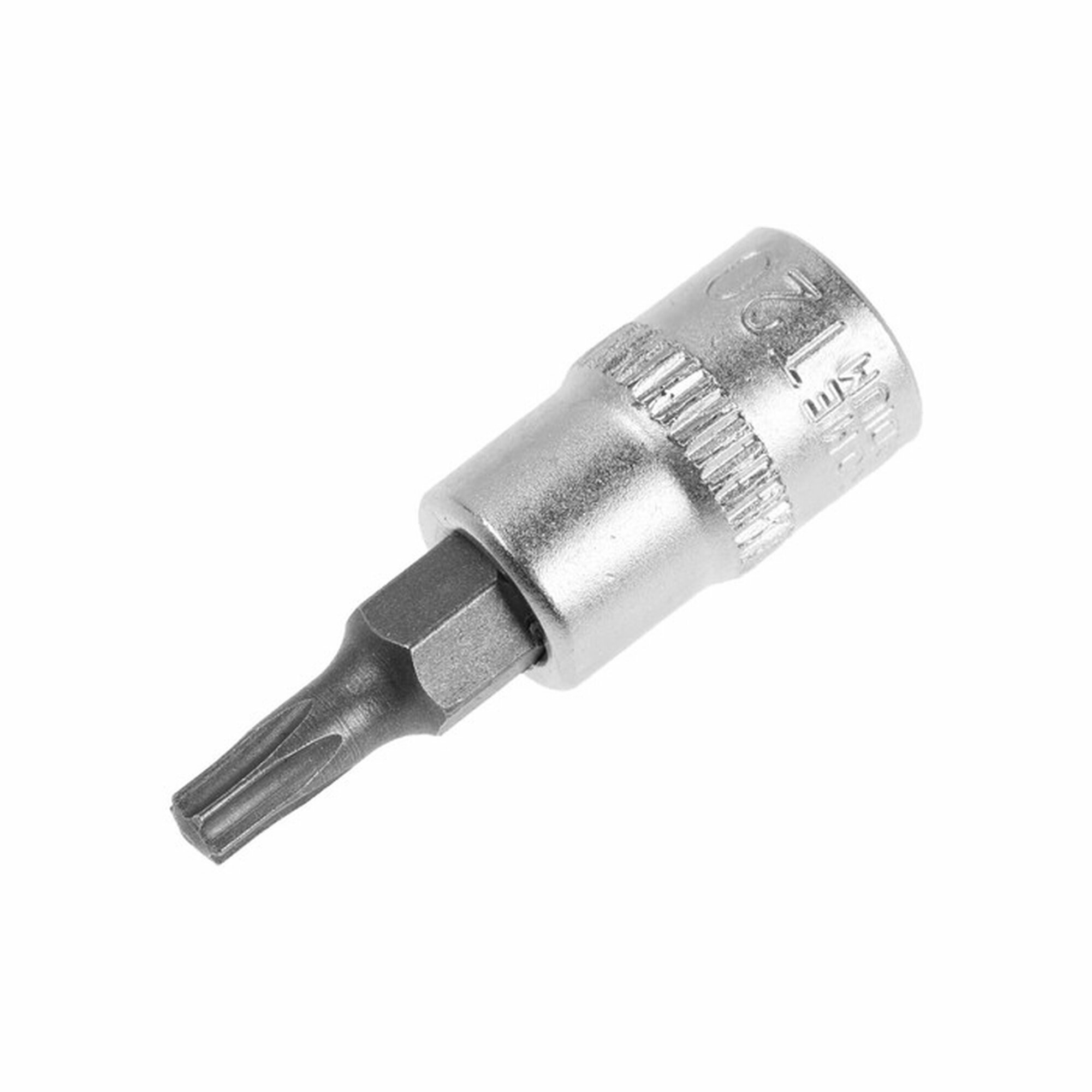 Головка с битой тундра, под квадрат 1/4", Т20, сталь CrV, 1 штука