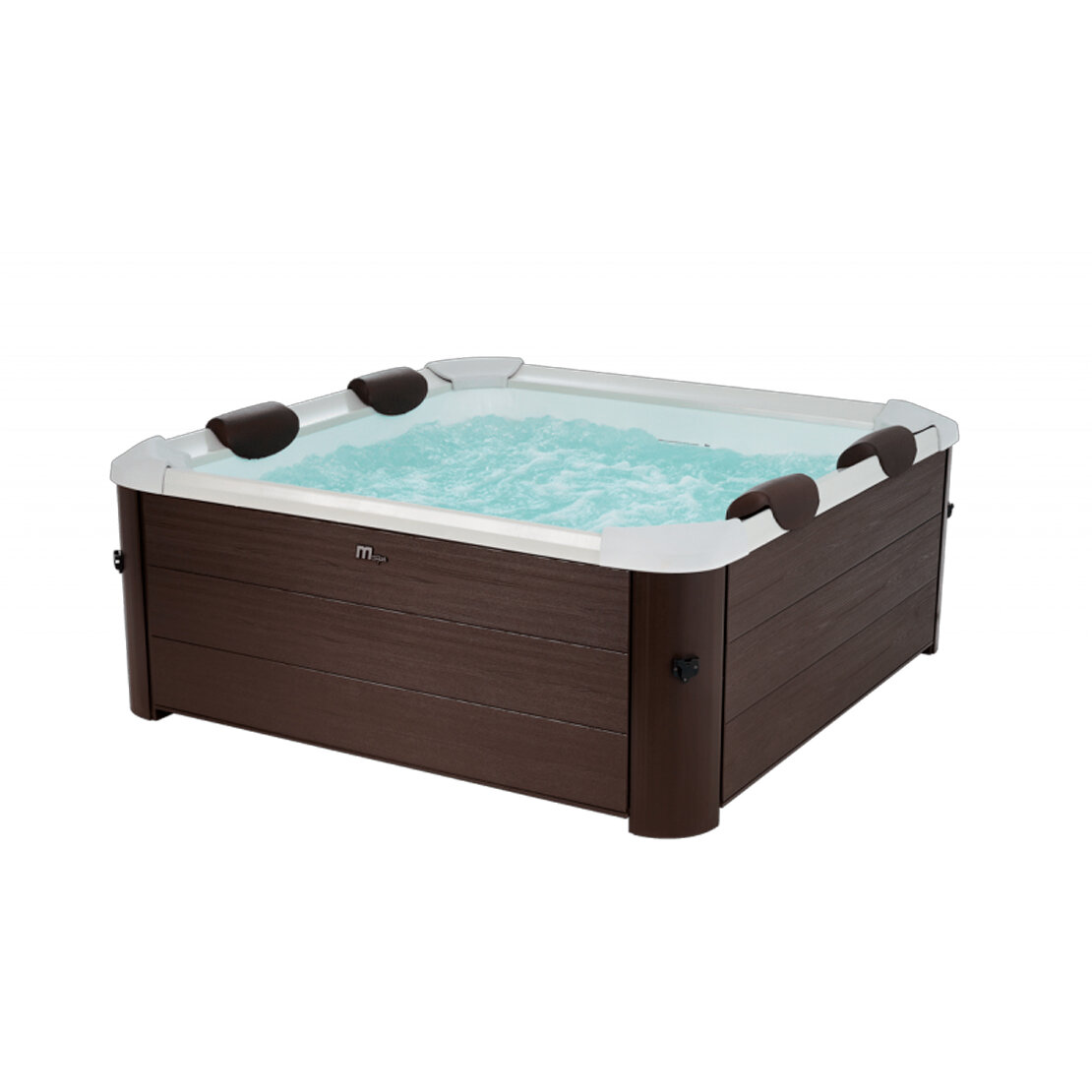 СПА-бассейн MSpa Tribeca F-TR062W, 160х160х65 см, 850 л, квадратный, аэромассаж, коричневый