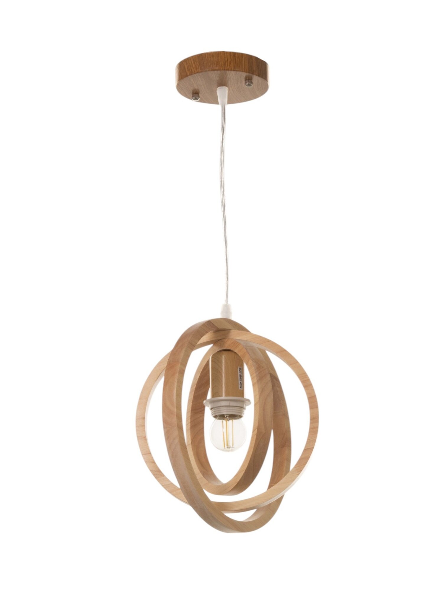 Светильник BayerLux ЭКО "Лика" 1х40Вт Е27 коричневый 25х25х100см