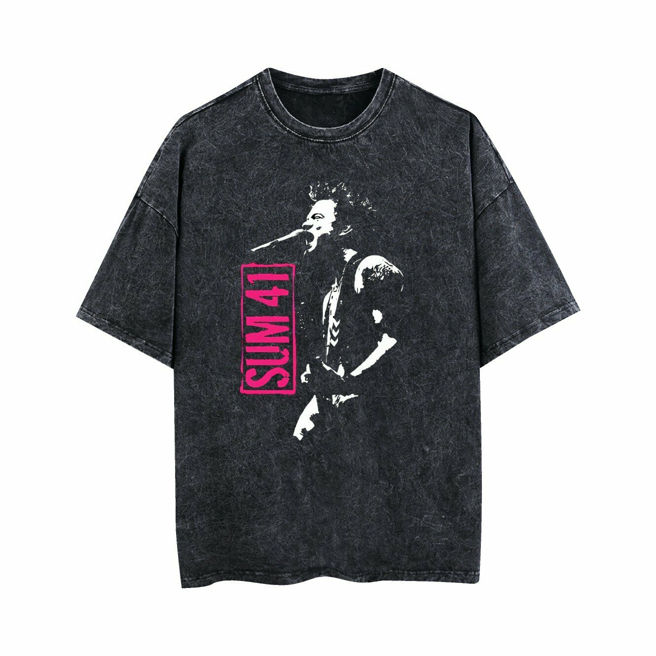 Ретро-футболка Sum 41 Vintage Черный ретро-костюм с коротким рукавом