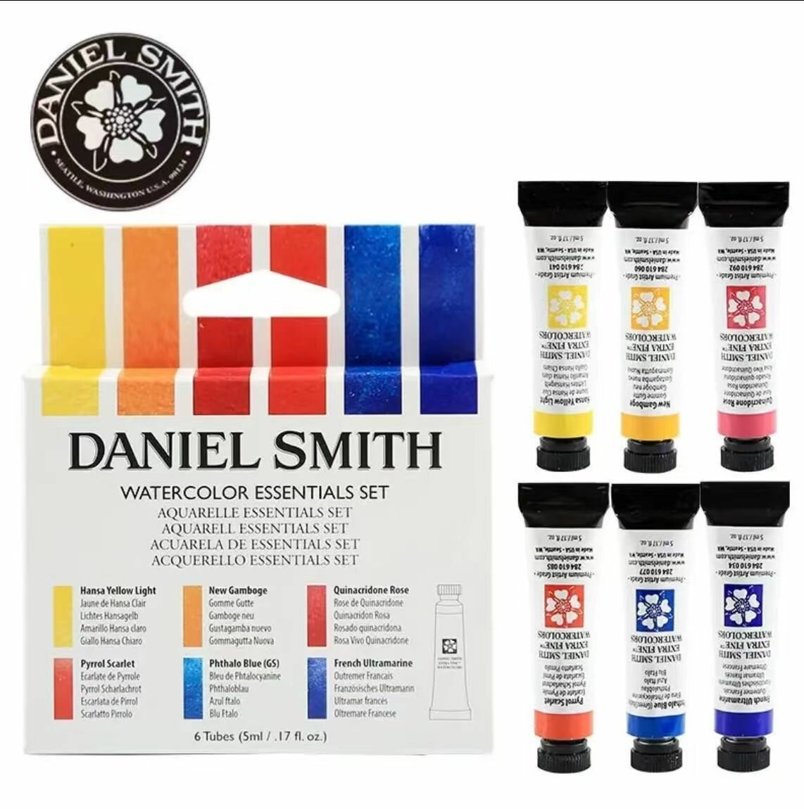 Набор акварели Daniel Smith, Основные цвета, 6 цветов, тубы