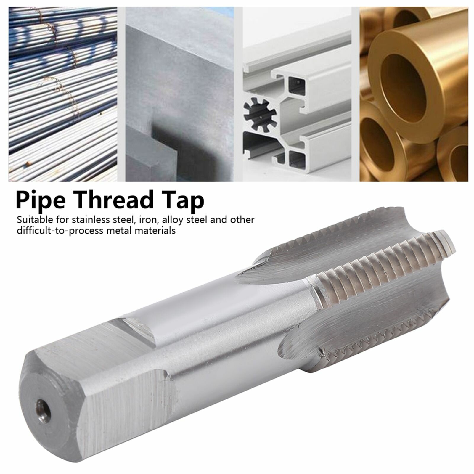 Метчик трубной резьбы из быстрорежущей стали для режущих инструментов из легированной стали чугуна HSS G1/2-14