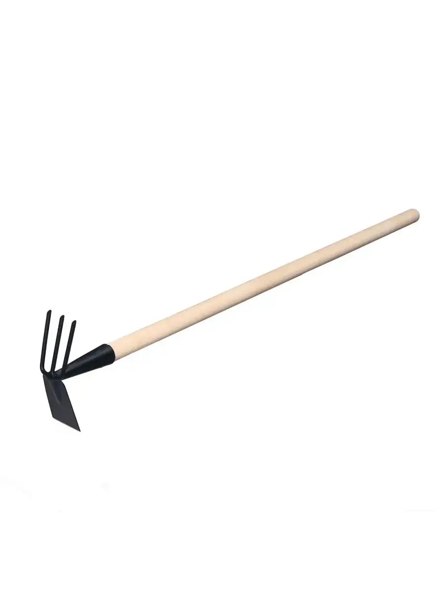 Мотыга садовая комбинированная деревянный черенок