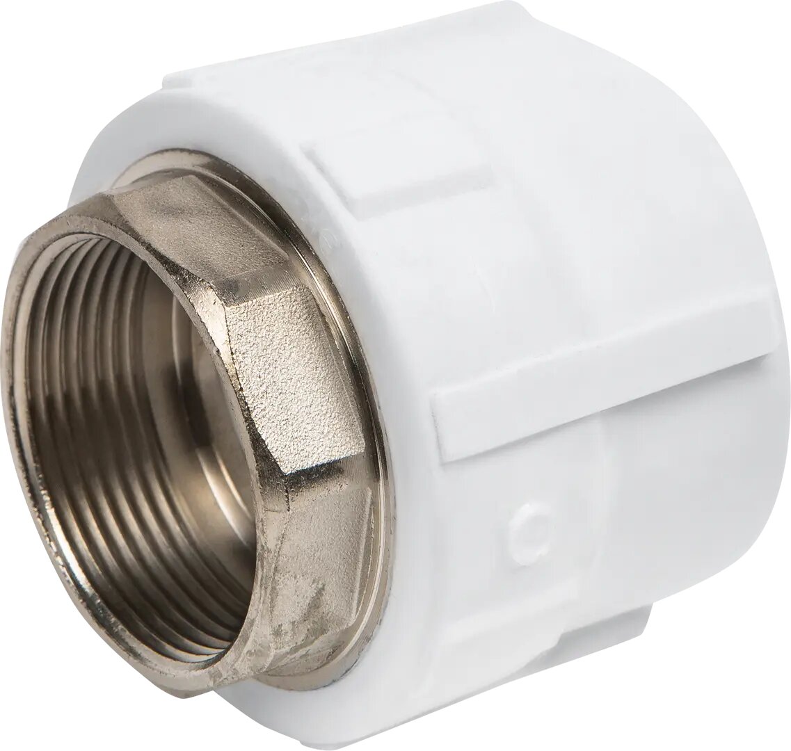 Муфта комбинированная Политэк 1 1/2x50 мм ВР полипропилен 9100050112