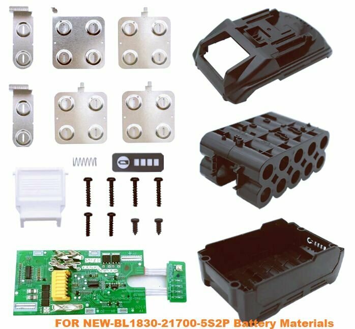 Для Makita BL1830-18V-21700 Материал для обработки при ремонте аккумулятора (1-PCS)