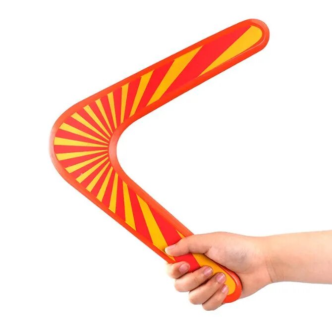 V-образный бумеранг для игры в подкидывание на открытом воздухе для детей