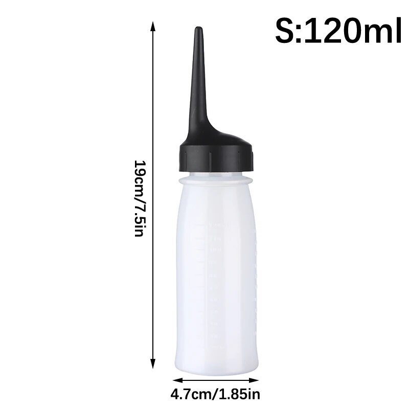 Пластиковые бутылочки-аппликаторы для окрашивания волос JCSYFAC, 120 мл, 240 мл S