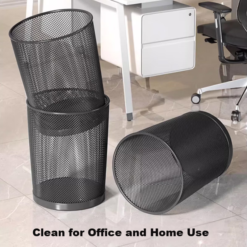 Металлический сетчатый мусорный ведро Bendi 15 л прямая установка экологичный для офиса спальни дома туалета