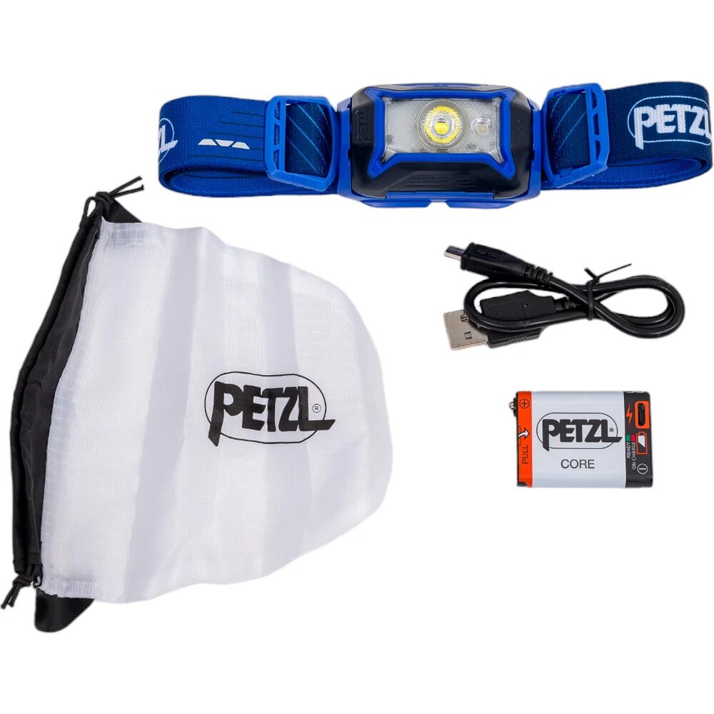 Налобный светодиодный фонарь Petzl Tikka Core синий, 450 лм, аккумулятор в комплекте E067AA01