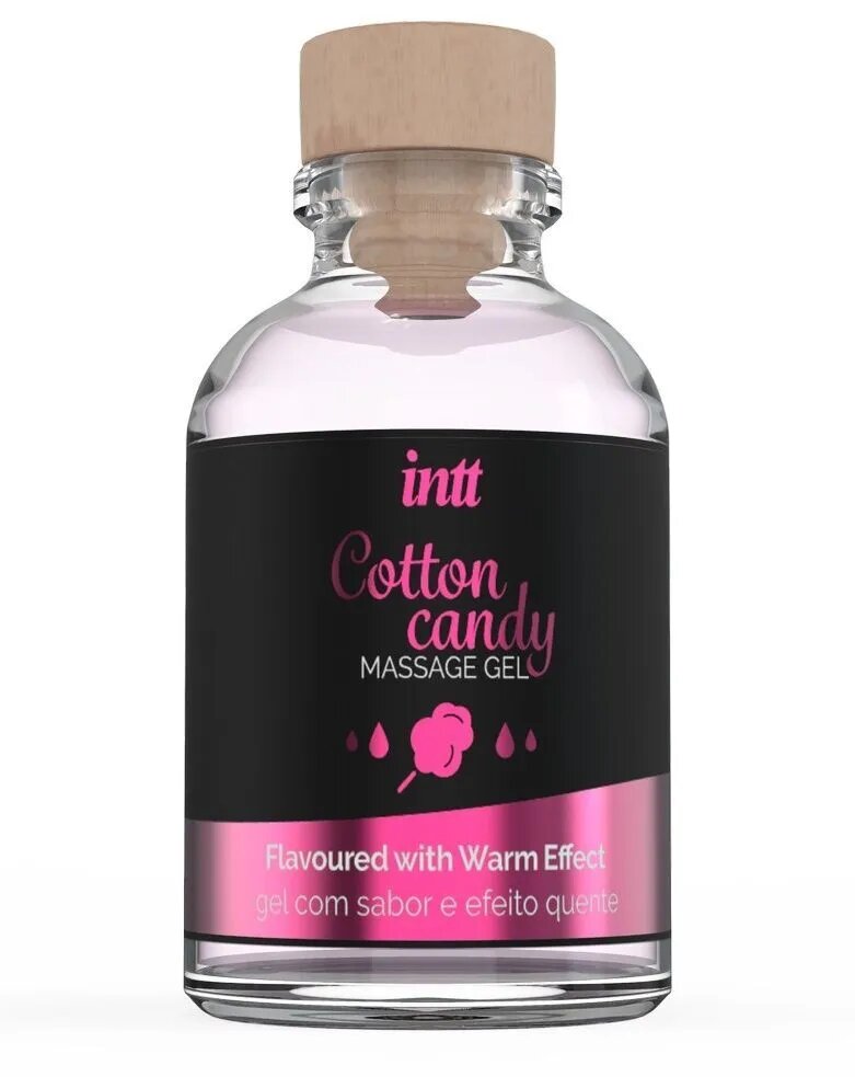 Массажный гель INTT, с согревающим эффектом Cotton Candy, 30 мл.
