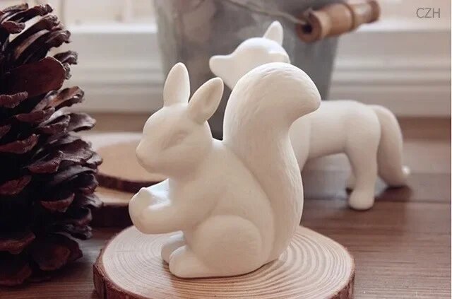 Керамическая фигурка белки, цвет: squirrel