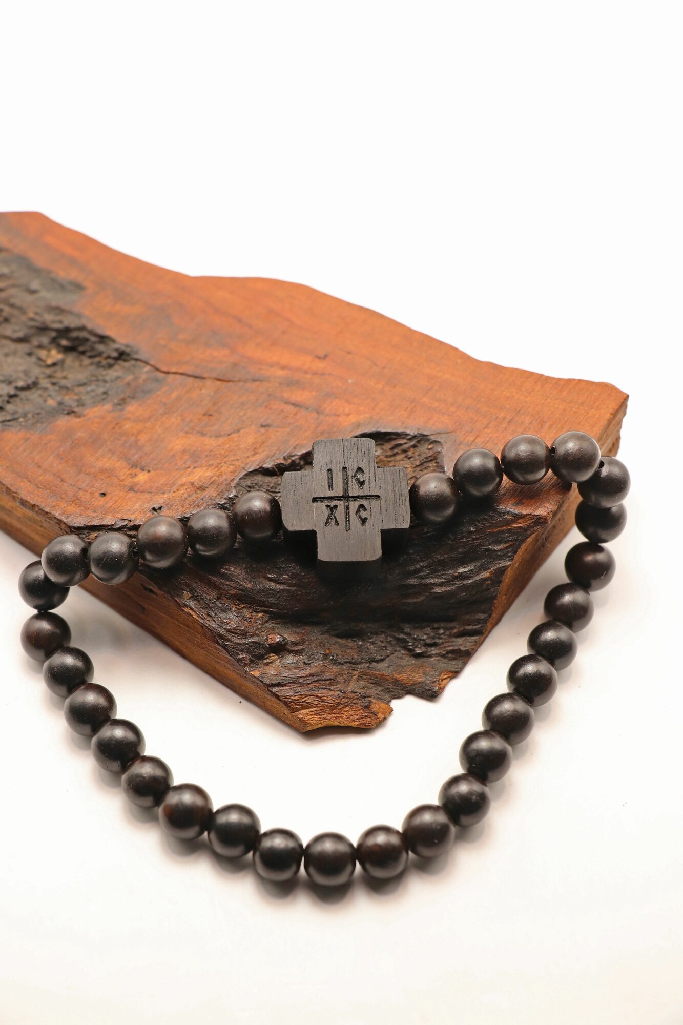 Четки эбеновые 30 бусин с эбеновым крестом