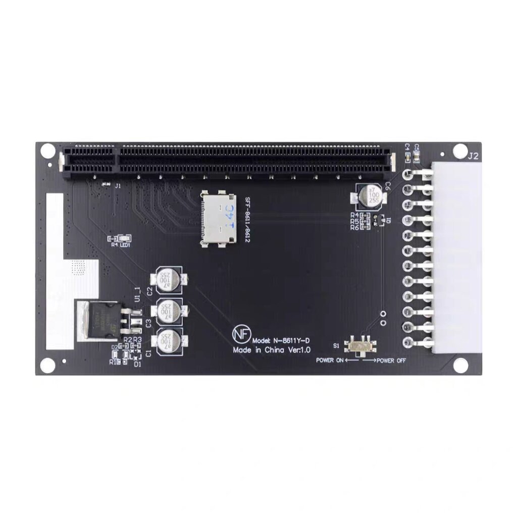 Адаптер PCI Express PCIE 16x для Видеокарты с интерфейсом Oculink SFF 8611 8612