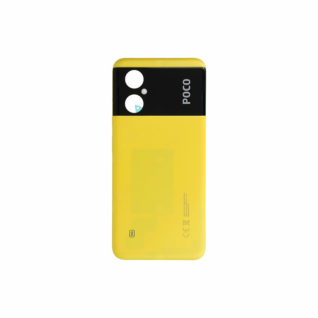 Задняя крышка для Xiaomi Poco M4 5G желтая