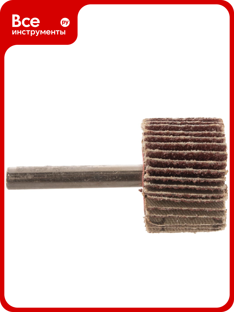 Круг лепестковый (30x20x6 мм; Р60) для дрели MATRIX 74159, чёрный, сталь