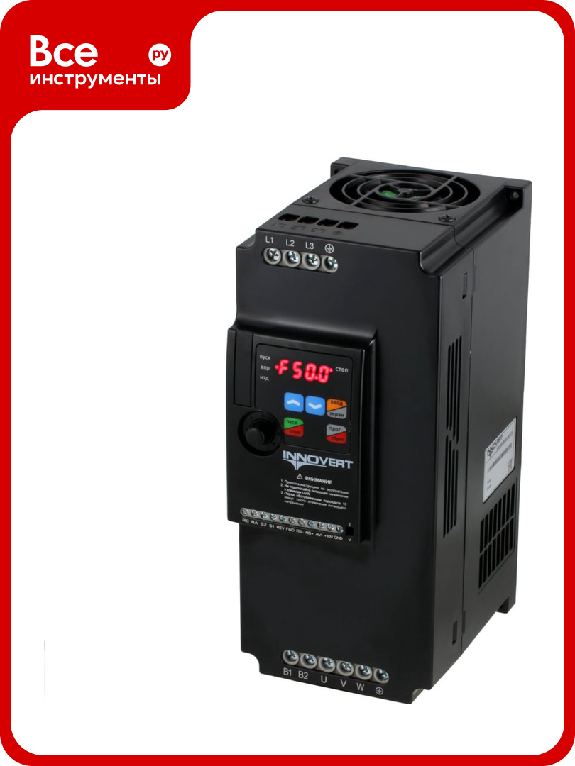 Преобразователь INNOVERT ISD mini PLUS, выходной ток 24 А 11,0 кВтx380 В, управления скоростью вращения