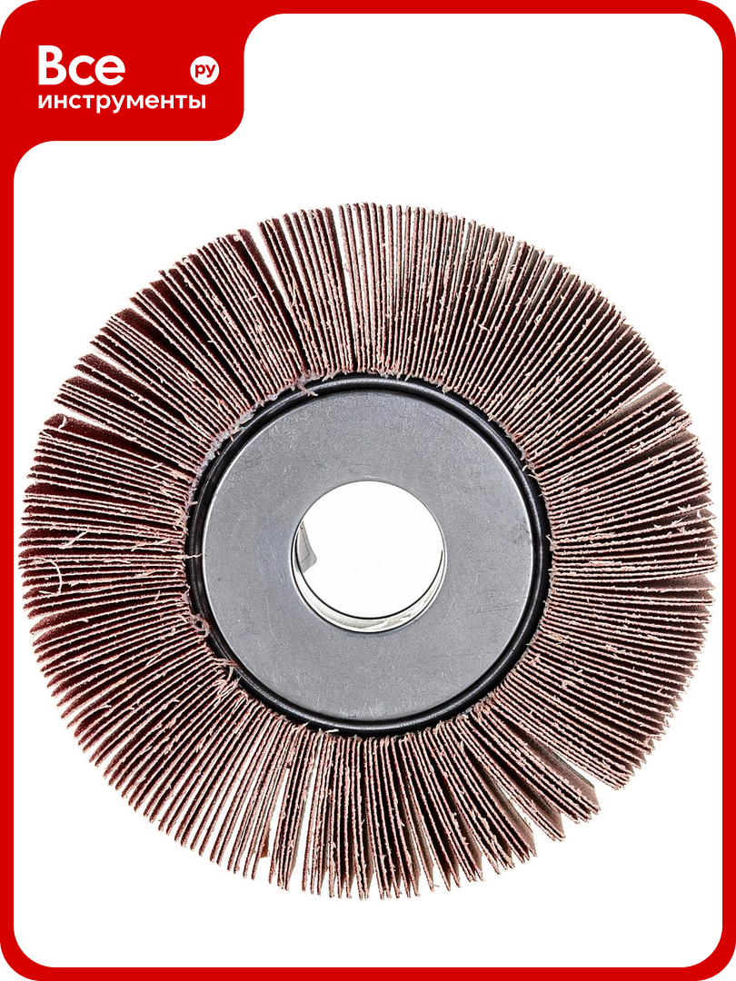 Круг лепестковый KK19XW (150х30х32 мм; 16Н; Р80) БАЗ, Основа – хлопчатобумажная