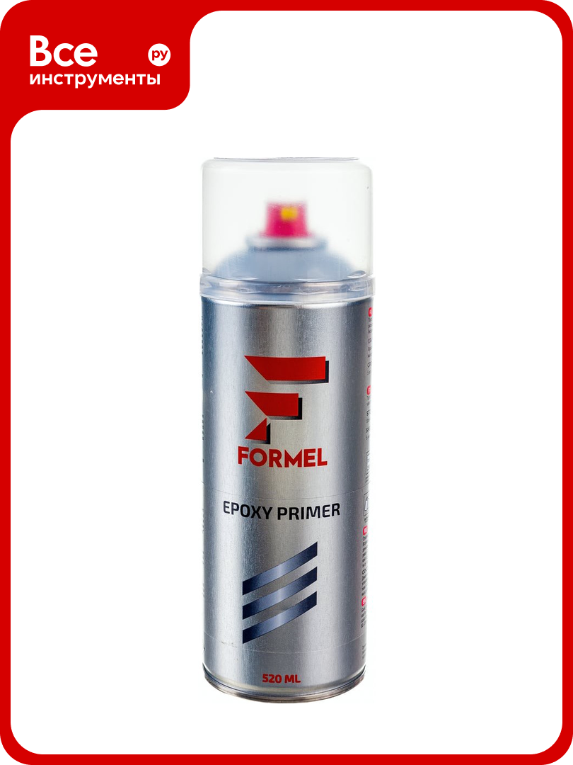 Грунт Formel эпоксидный, для точечного ремонта, светло-серый, 520 мл, аэрозоль FM-4005, для труднодоступных мест