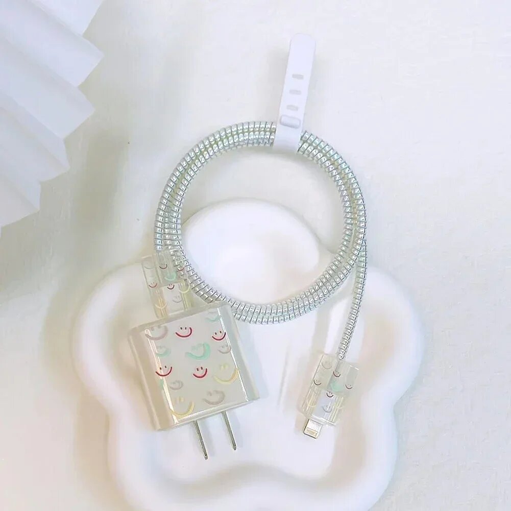 Защитный чехол 20 Вт для зарядного устройства США для iphone, милая вишневая USB-намотка для кабеля, защитный чехол для Apple 12 13 11 Promax 14 Plus, 07