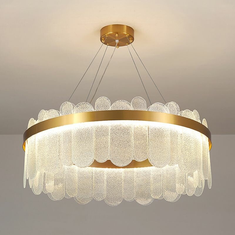 Люстра "Свежий сливочный ветер", 60 см, гальваническое покрытие, 3 цвета