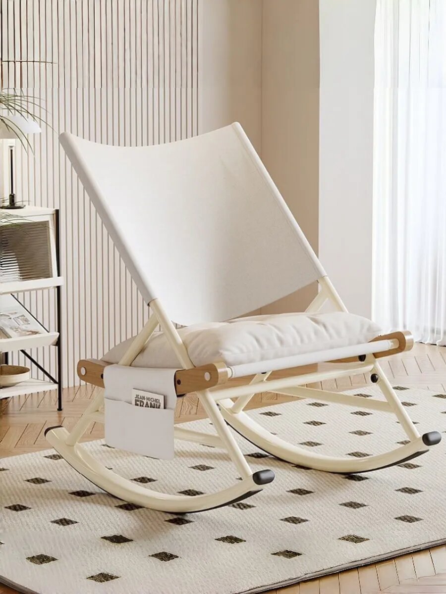 Кресло-качалка #Всписках, без подлокотников, мягкое сиденье, ikea