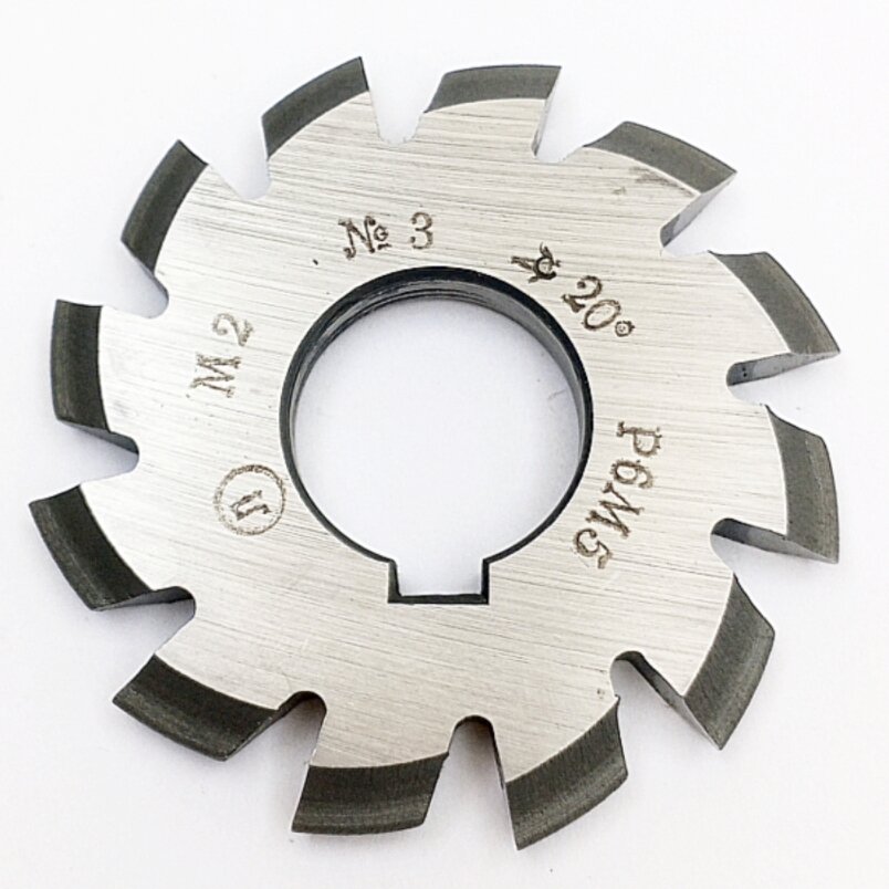 Фреза дисковая зуборезная модульная м2,0 №3 20° Р6М5 (Dнар-62мм, посадка 22мм, толщина 7,3мм) ГОСТ 10996-64