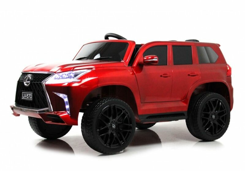 Другие электромобили Rivertoys Детский электромобиль Lexus 570 (E555EE) красный глянец