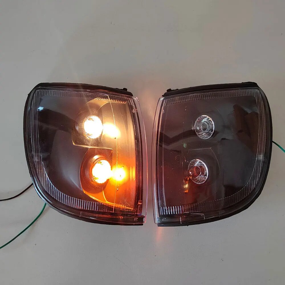 Пара автомобильных указателей поворота для Toyota HILUX SURF YN185 kZN185 RZN180 угловой светильник 1996, 1997, 1998, 1999, 2000 черный