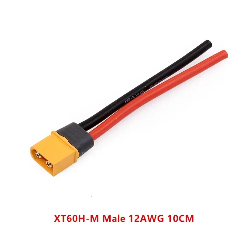 XT60H удлинительный провод кабель-адаптер XT60H-M 12AWG 10CM