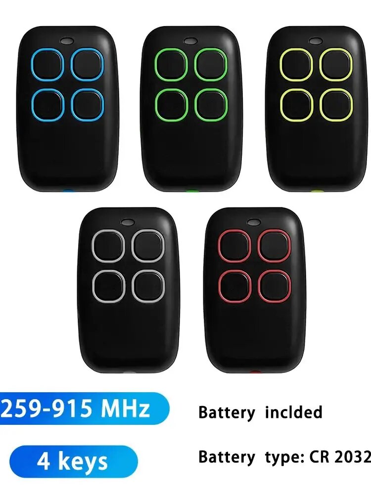 Многочастотный 280–868 МГц, 433 МГц, 433,92 МГц, универсальный пульт дистанционного управления, гаражная команда, фиксированный переменный код, брелок для ворот, клон