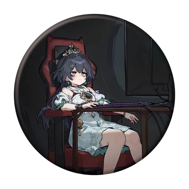 58 мм игра Honkai: Star Rail, булавки, милый мультяшный рисунок, значок Castorice Tribios, броши, рюкзак для одежды, подарочная сумка, аксессуар