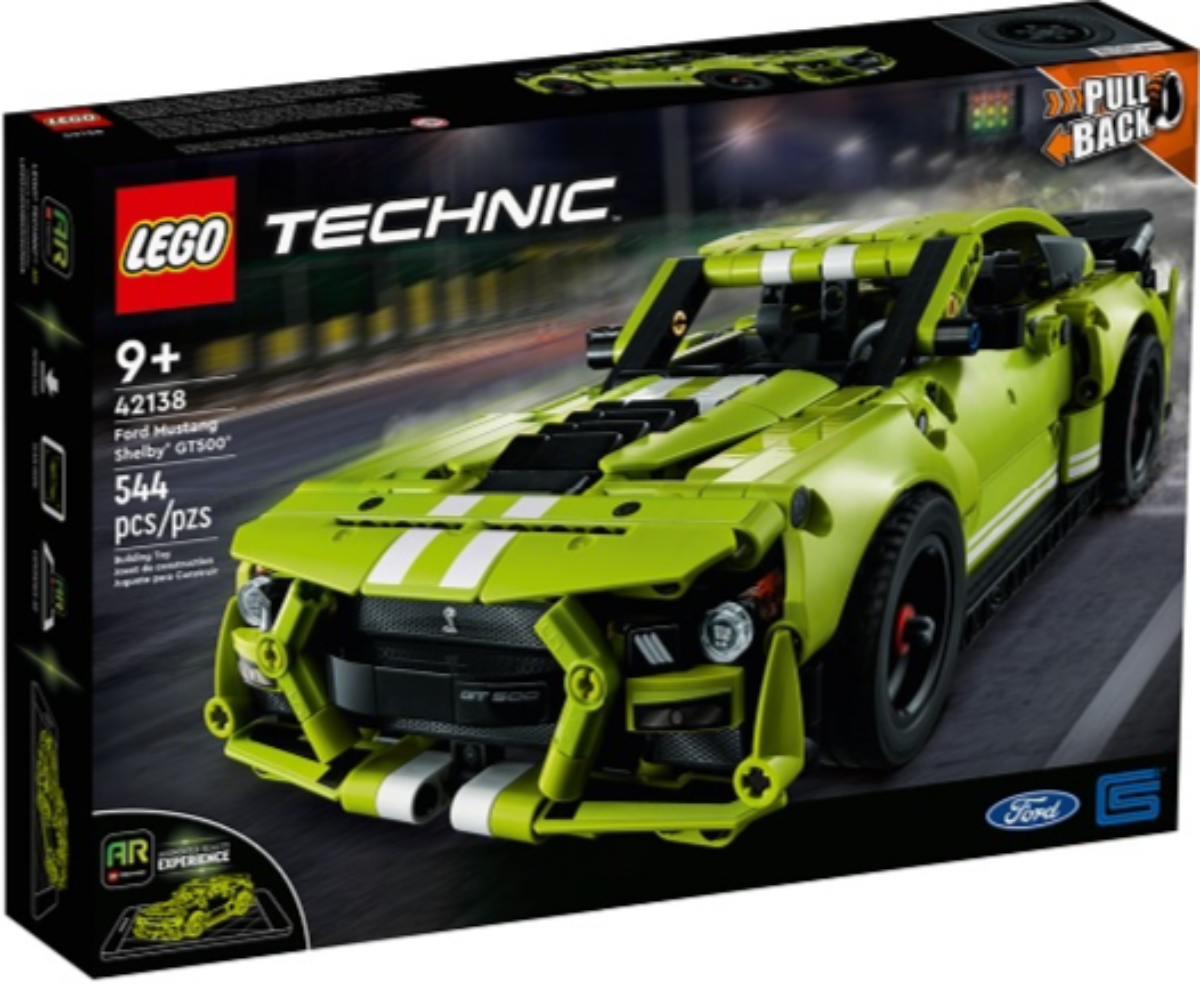 Конструктор LEGO Technic 42138 Форд Мустанг Шелби GT500, 544 дет. инерционный механизм (GT500 Ford Mustang Shelby)