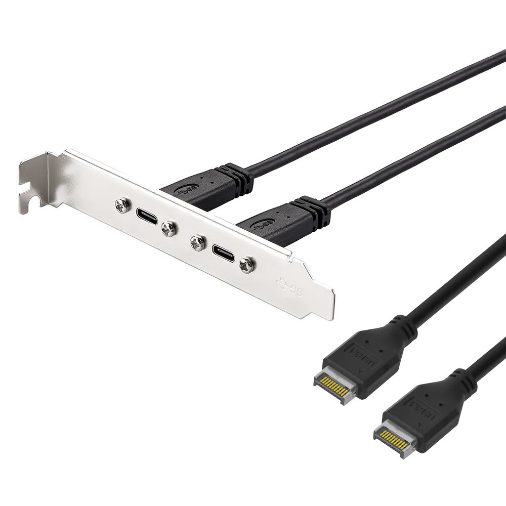 Переходник PCIe USB 3.1 Type-E (Double Ports)