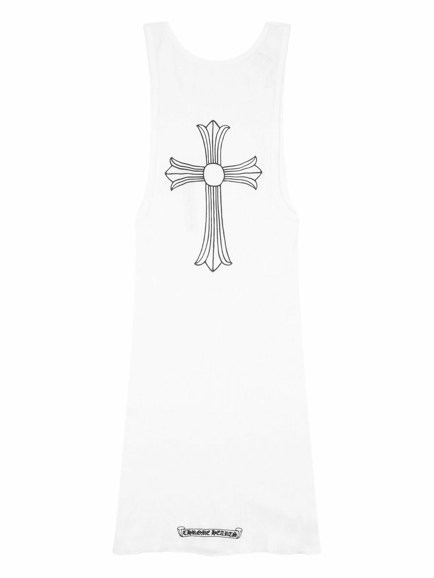 Топ Chrome Hearts T Bar Cross, размер 48, бежевый/белый — фото 1