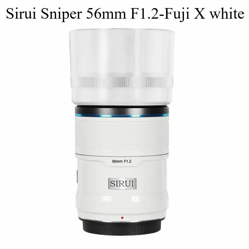 Объектив Sirui Sniper 56mm F1.2 Fuji X white AF APS-C / Autofocus Lens белый