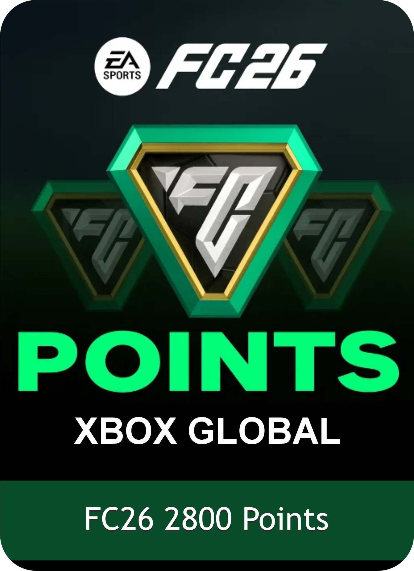 Подарочная карта FC26 2800 Points XBOX Глобал / Gift Card FC26 2800 Points XBOX Global