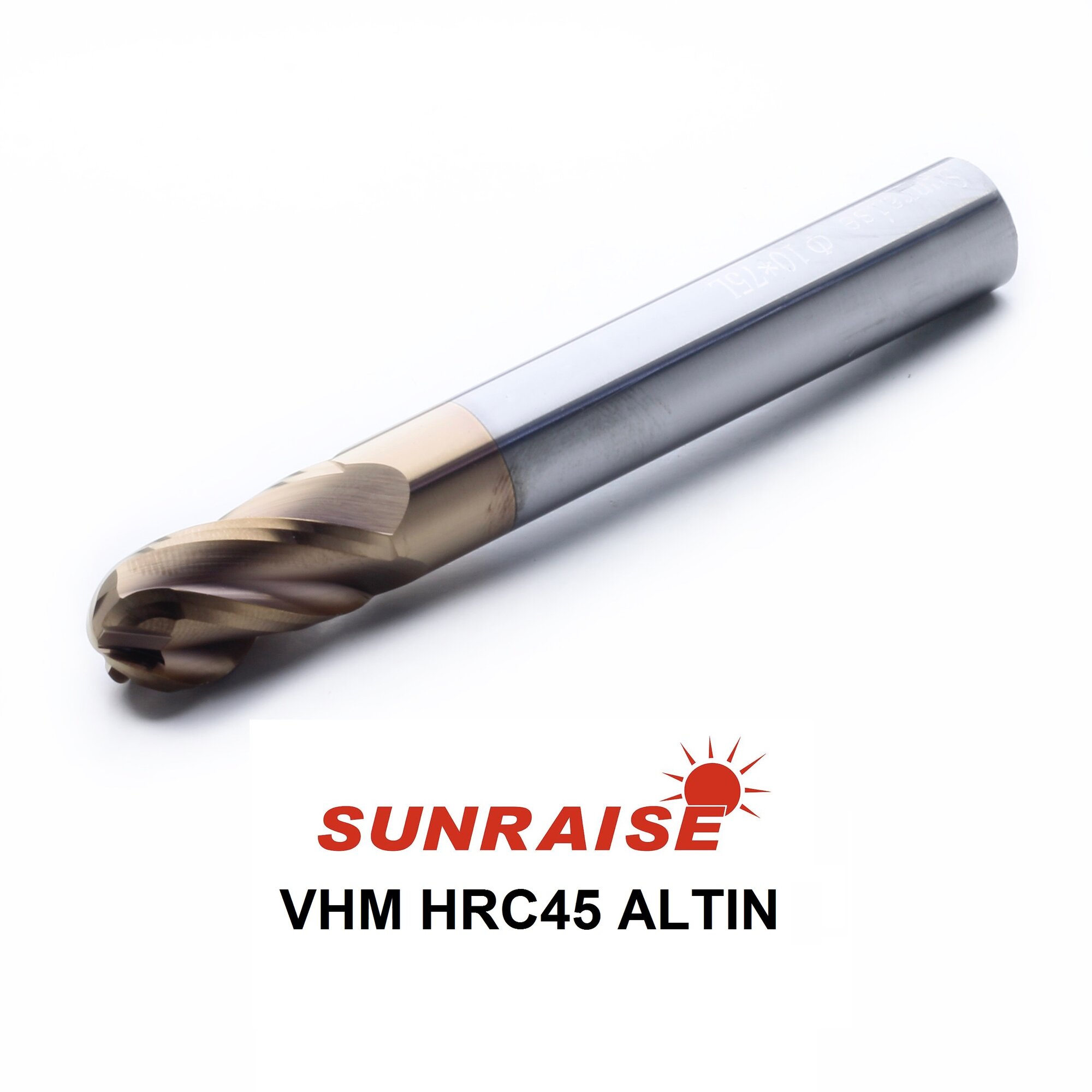 Фреза концевая твердосплавная радиусная R1.5 z2 D3x4x6x50 VHM HRC45 ALTIN Sunraise