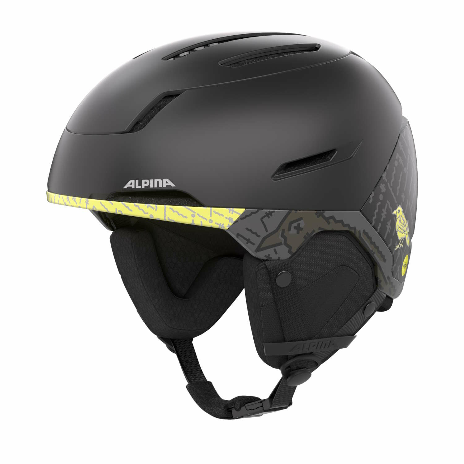 Шлем ALPINA Versatile Pro Mips Litoff Black/Yellow (см:59-61)