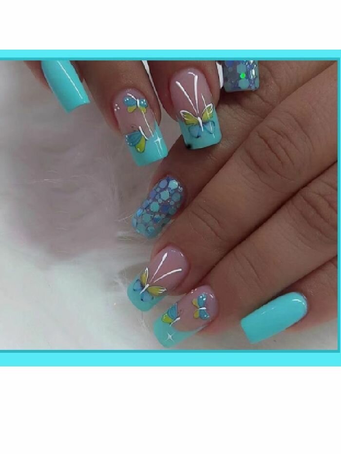 Накладные ногти с дизайном (24 типсы + клей)