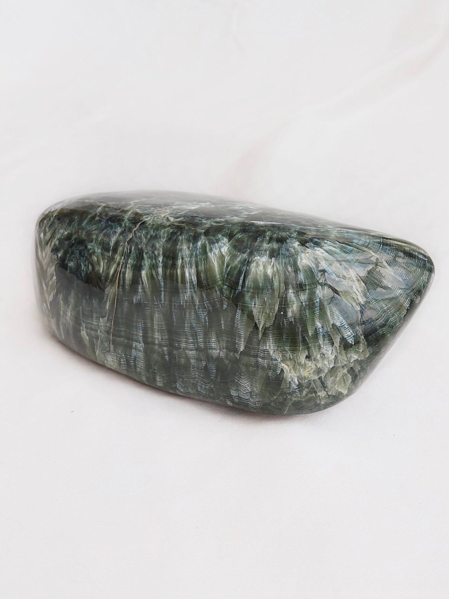 Клинохлор (серафинит) окатыши. Талисман. Амулет. Вес 269 гр