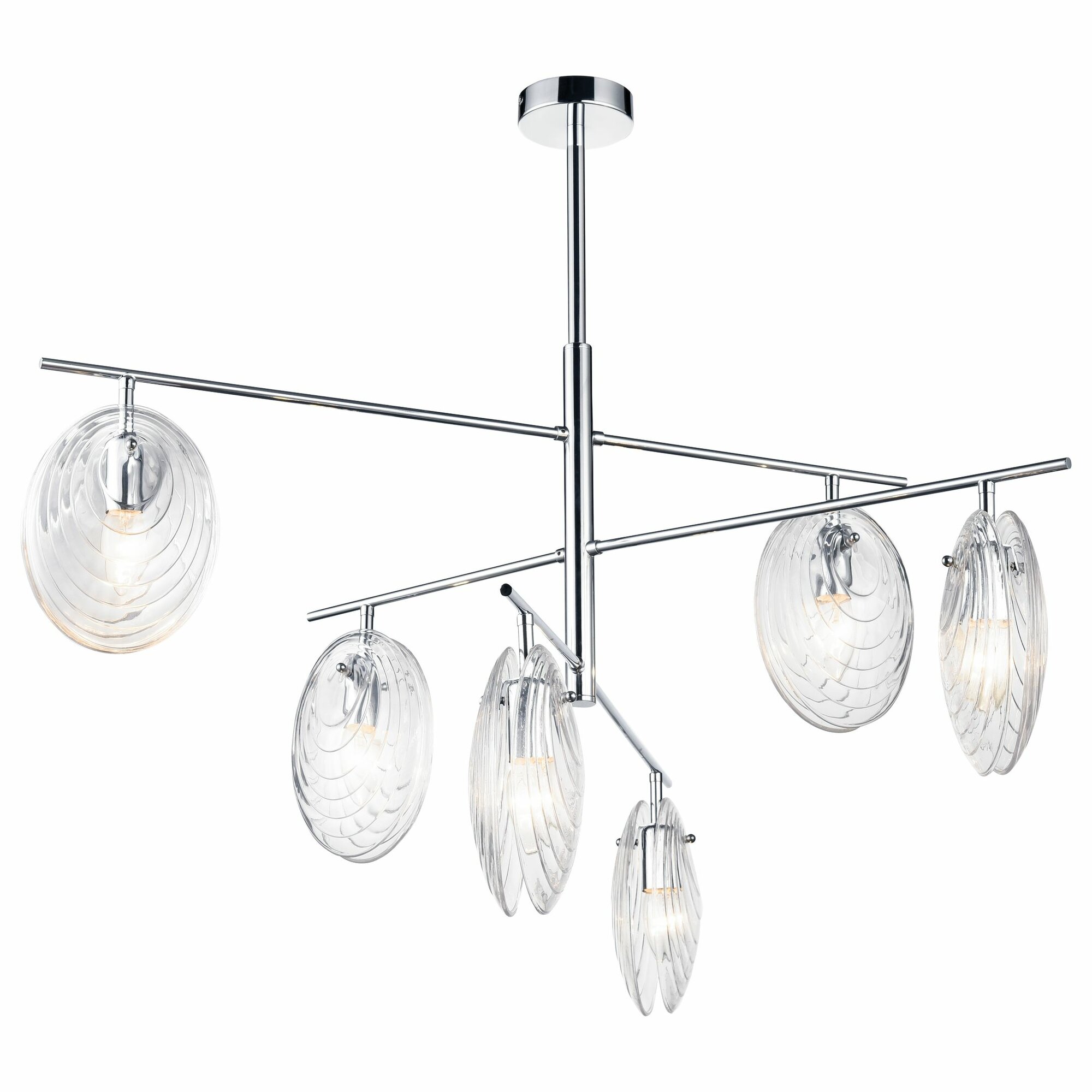 Подвесной светильник Velante Modern Style W900xL900xH470/686 мм E14 цвет хром, арт. 364-103-06