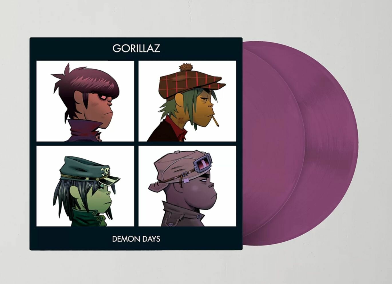 Gorillaz - Demon Days (2000шт в мире Purple USA Limited) Фиолетовая, Ультра-Редкая Виниловая Пластинка из США от Гориллаз