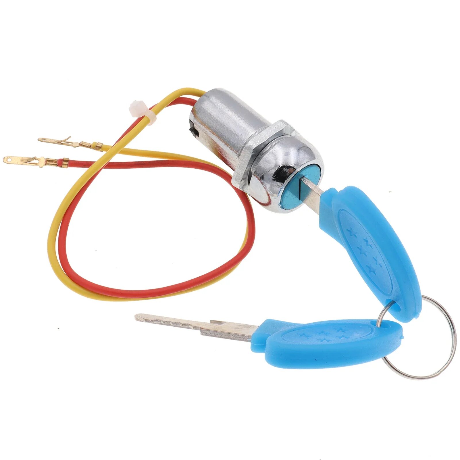 2-проводной ключ зажигания для электрического скутера и велосипеда Голубой, Синий