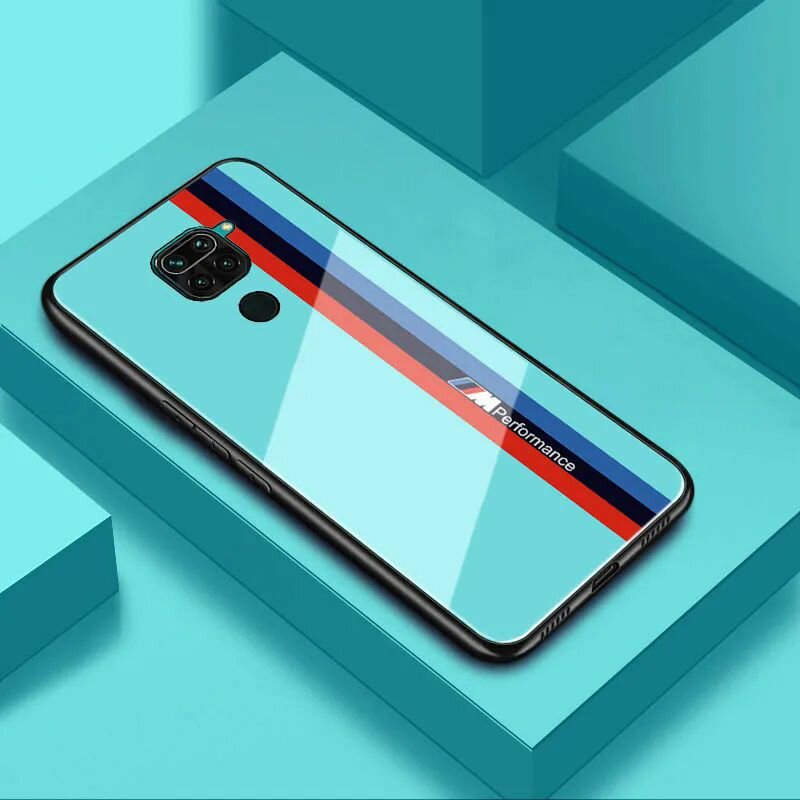Подходит для Xiaomi Redmi 10X 4G/Redmi Note 9 / Сяоми Редми 10X 4Г/ Редми Нот 9, защитный чехол из материала track glass, защитная оболочка смартфона + подарочное защитное стекло