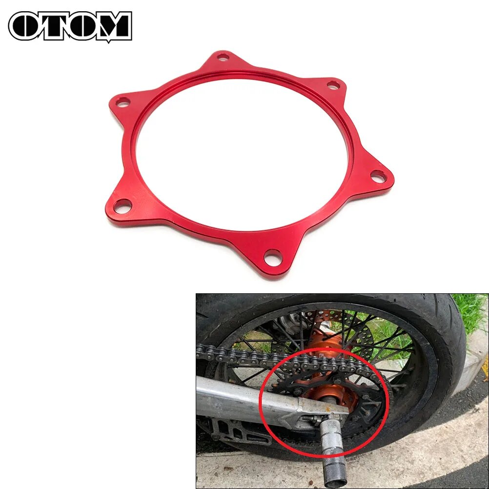 OTOM для колеса в мотокроссе, звездочка ступицы, подъемная прокладка, цепной диск из алюминиевого сплава для HONDA CR125 CRF250 CRF450, запчасти для внедорожников и мотоциклов