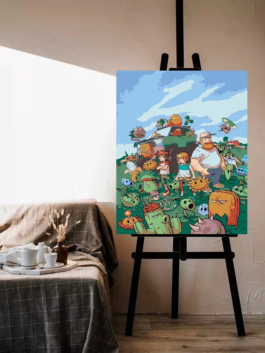 Картина по номерам Plants vs. Zombies