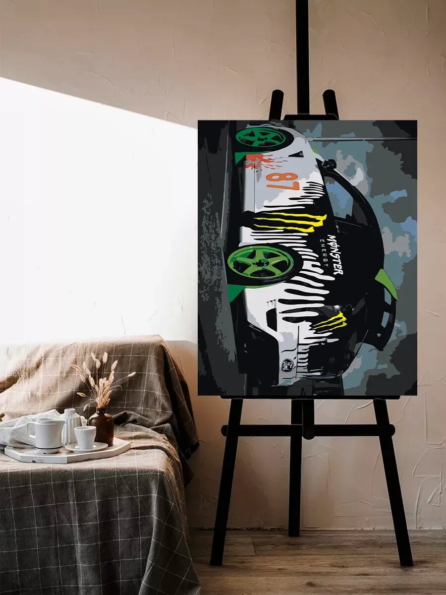 Картина по номерам Машина Форд Дрифт Винил Монстер Авто